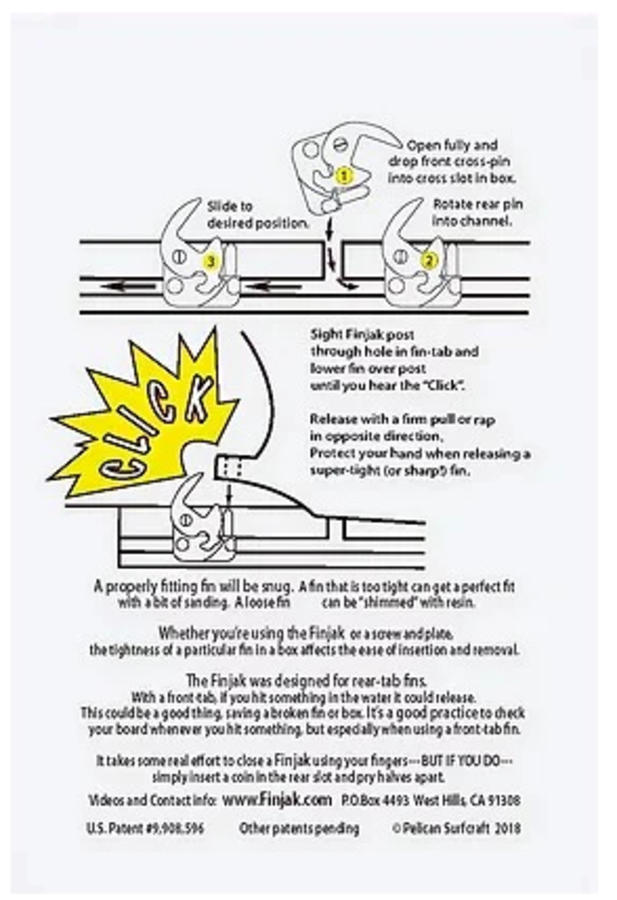FINJAK TOOL FREE FIN SYSTEM - newwavenz — Products